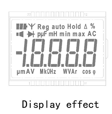 4 Digit 7 Segment Display Customize Reflective Lcd Display 23 Inch