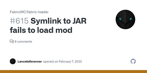 Symlink To Jar Fails To Load Mod · Issue 615 · Fabricmcfabric Loader · Github