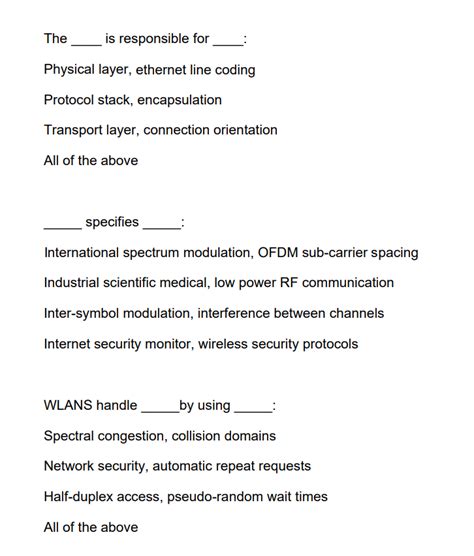 Solved The Is Responsible For Physical Layer Ethernet Line