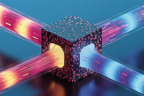 Abstract Data Cube With Fiber Optic Streams Concept For Technology And