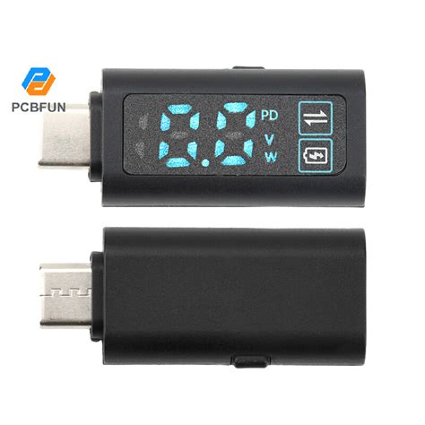 Pcbfun DC V Intelligent Digital Voltage And Power Display Meter PD W Fast Charger Adaptor