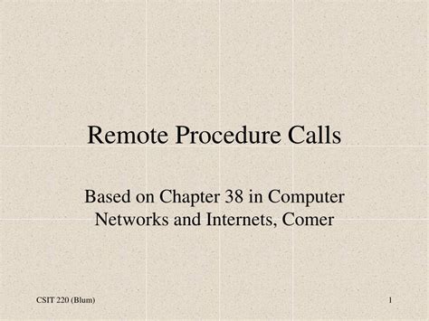 PPT Remote Procedure Calls PowerPoint Presentation Free Download ID