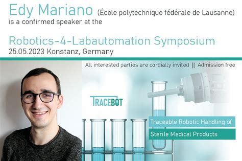 Tracebot On Linkedin Automation Robotics Symposium Tracebot