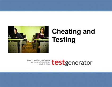 Cheating And Testing
