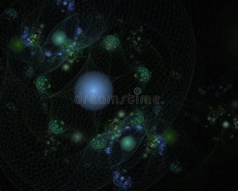 Space Network Connection Structure 3d Rendering Abstract Illustration