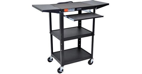 Luxor Avj42kbdl Steel Adjustable Height Cart With • Price