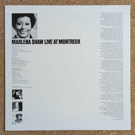 Marlena Shaw Live At Montreux Universounds