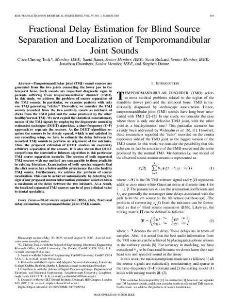 Pdf Fractional Delay Estimation For Blind Source Separation And