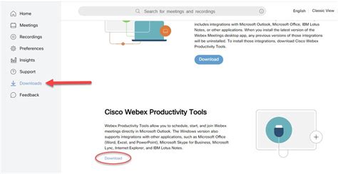 Webex Productivity Tools Update Download Pilotgun