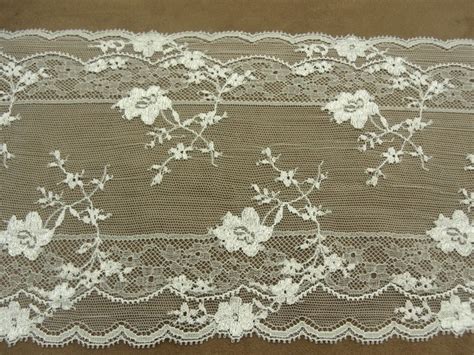 Ivory Calais Lace 19 Cm Made In France Etsy
