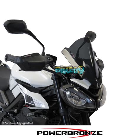 파워브론즈 라이트 스크린 트라이엄프 스트리트 트리플 R 스트리트 트리플 Rs 스트리트 트리플 모토2 23 320 Mm High 윈드 스크린 오토바이 튜닝 부품