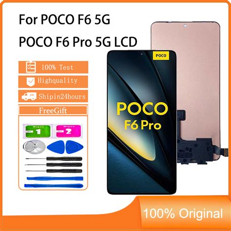 For Amoled Poco F6 Pro 5g F6 5g Lcd Display Touch Screen Replacement
