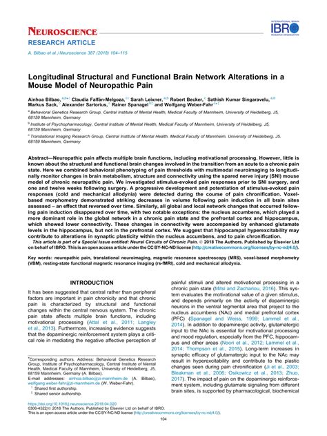 Pdf Longitudinal Structural And Functional Brain Network Alterations In A Mouse Model Of