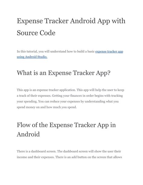 PPT Expense Tracker Android App With Source Code PowerPoint Presentation ID 12461382