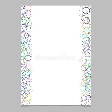 Colorful Circle Pattern Brochure Template Vector Design From Rings For Presentations Page
