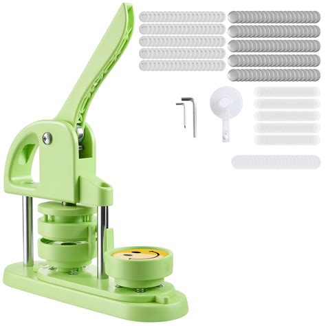 Kffkff Button Maker Machine 228 In Pink With 100pcs Components