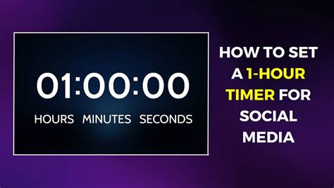 1 Hour Timer For Social Media ⏰
