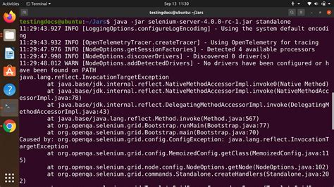 Selenium Server Error No Drivers Have Been Configured Testingdocs