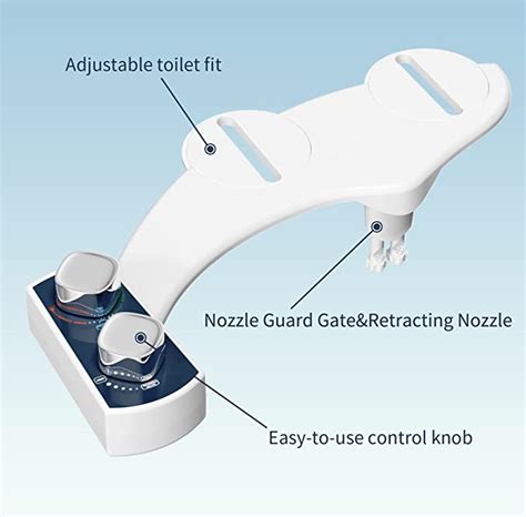 Hibbent Bidet Attachment For Toilet Toilet Seat Bidet Dual Self