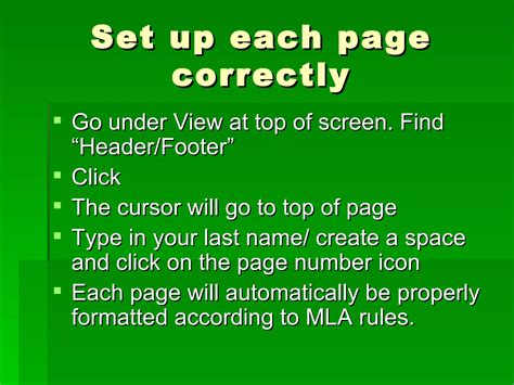 What Is MLA Format For The Humanities PPT