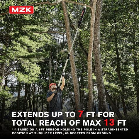 Mzk 20v Pole Pruning Shear Battery Powered Cordless Electric Pruning