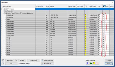 Solved Ilogic To Tick All Parameters For Export Autodesk Community