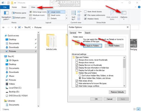 How To Reset Folder View Settings In Windows MajorGeeks