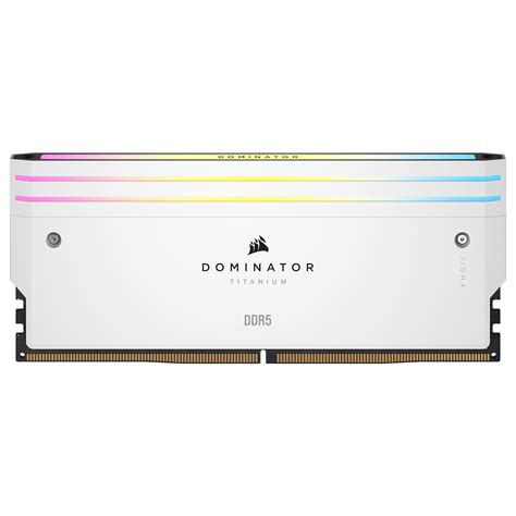 Corsair Dominator Titanium Ddr5 Rgb 96 Gb 2 X 48 Gb 6400 Mhz Cl32 White Pc Ram Ldlc