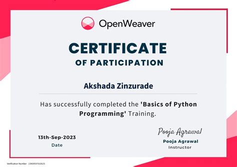 Akshada Zinzurde On Linkedin Hello Connections I Have Complete The Basics Of Python