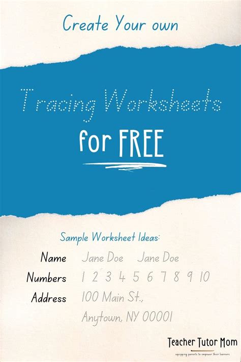 How To Create Free Tracing Worksheets On Canva — Teacher Tutor Mom