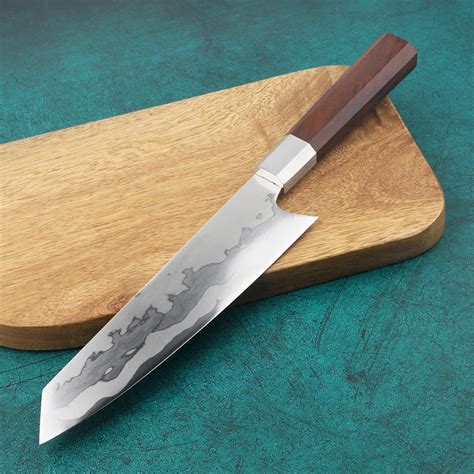 다마스커스 스틸 나키리 나이프 흑단 손잡이 일본 요리사 칼 쵸퍼 주방 칼 8 인치 Vg10 주방 칼 Aliexpress