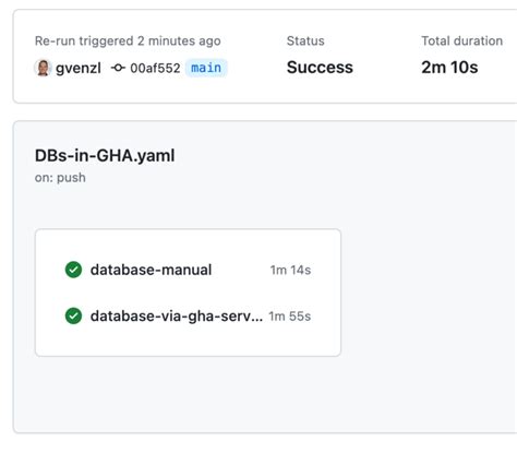 How To Use Databases Inside Github Actions Gerald On It