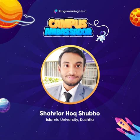 shahriar hoq shubho on linkedin programming campus ambassador