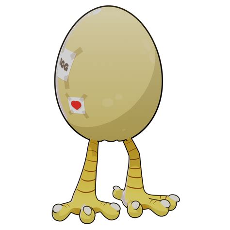Cute Chicken Egg Sticker 3d Rendering 32405777 Png