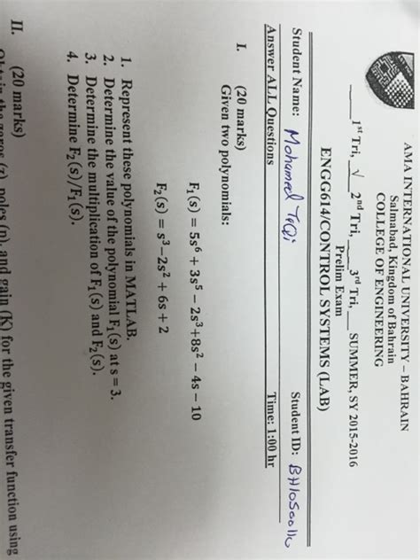 Solved Given Two Polynomials Represent These Polynomials Chegg Com
