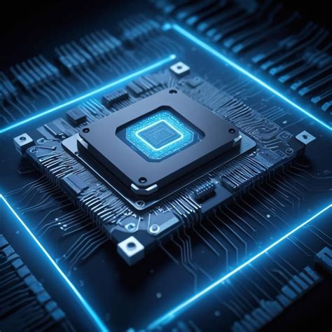 Premium Photo Futuristic Microchip Processor Background