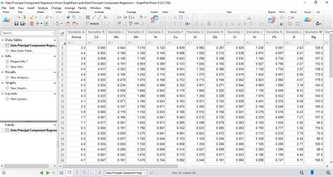 رگرسیون مولفه های اصلی Principal Component Regression Pcr در نرم‌افزار Prism