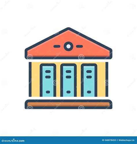Color Illustration Icon For Libraries Book And Store Stock Illustration Illustration Of