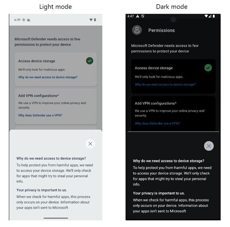 User Experiences In Microsoft Defender For Endpoint On Android Microsoft Defender For Endpoint