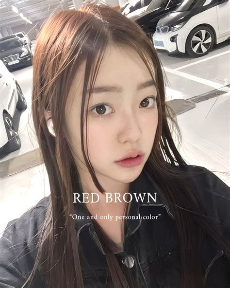 잠실미용실 그로잉살롱 반하리 퍼스널컨설팅 레이어드펌 퍼스널헤어 염색안한 블랙 자연모에도 가능한 레드브라운컬러 🍒 웜쿨 톤 가리지 않는 은은한 레드로