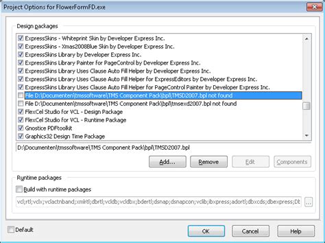 Error After Upgrade Vcl Ui Pack In Delphi2007 Tms Vcl Ui Pack Tms
