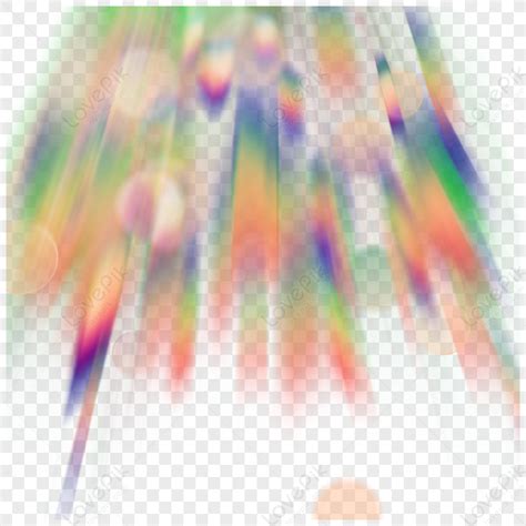 Rainbow Ray Holographic Sunlight Light Effectcartooncute Free Png And