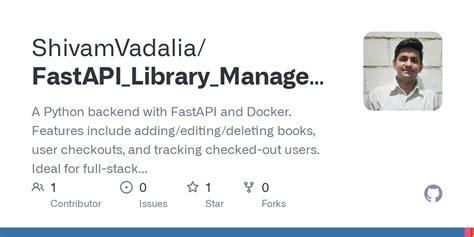 issues · shivamvadalia fastapi library management system · github