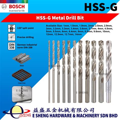 Bosch 1 Pcs 1mm 6 4mm Hss G Metal Drill Bit Hss Twist Drill Bit