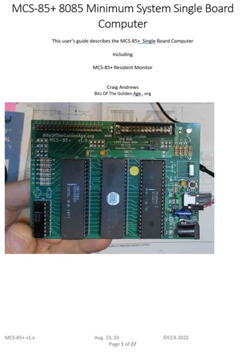 Mcs 85 Documentation Bits Of The Golden Age