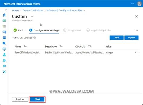 disable copilot on windows 11 using intune and gpo