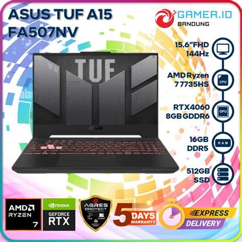 Jual Asus Tuf A Fa Nv Ryzen Hs Rtx Gb Gb Fhd Hz Di Seller Gamer Id