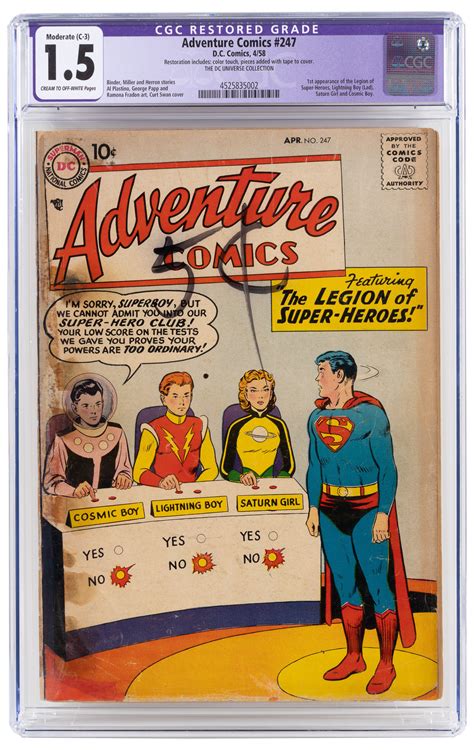 Adventure Comics No 247 1st Appearance Legion Of Super Heroes