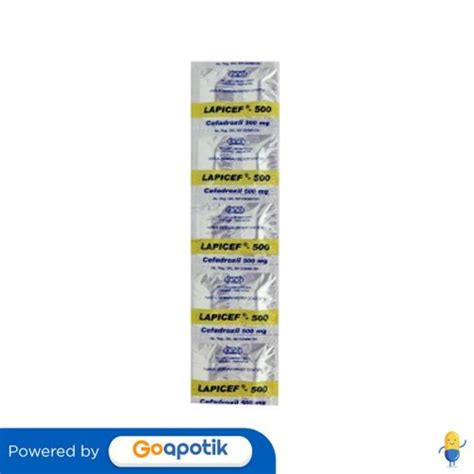 Jual Lapicef 500 Mg Strip 10 Kapsul Shopee Indonesia