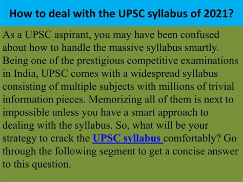 How To Deal With The Upsc Syllabus Of 2021 Eliteiasdelhi Page 1 5